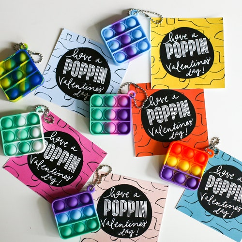 Pop It Valentine Card / Classroom Valentines / DIGITAL - Etsy