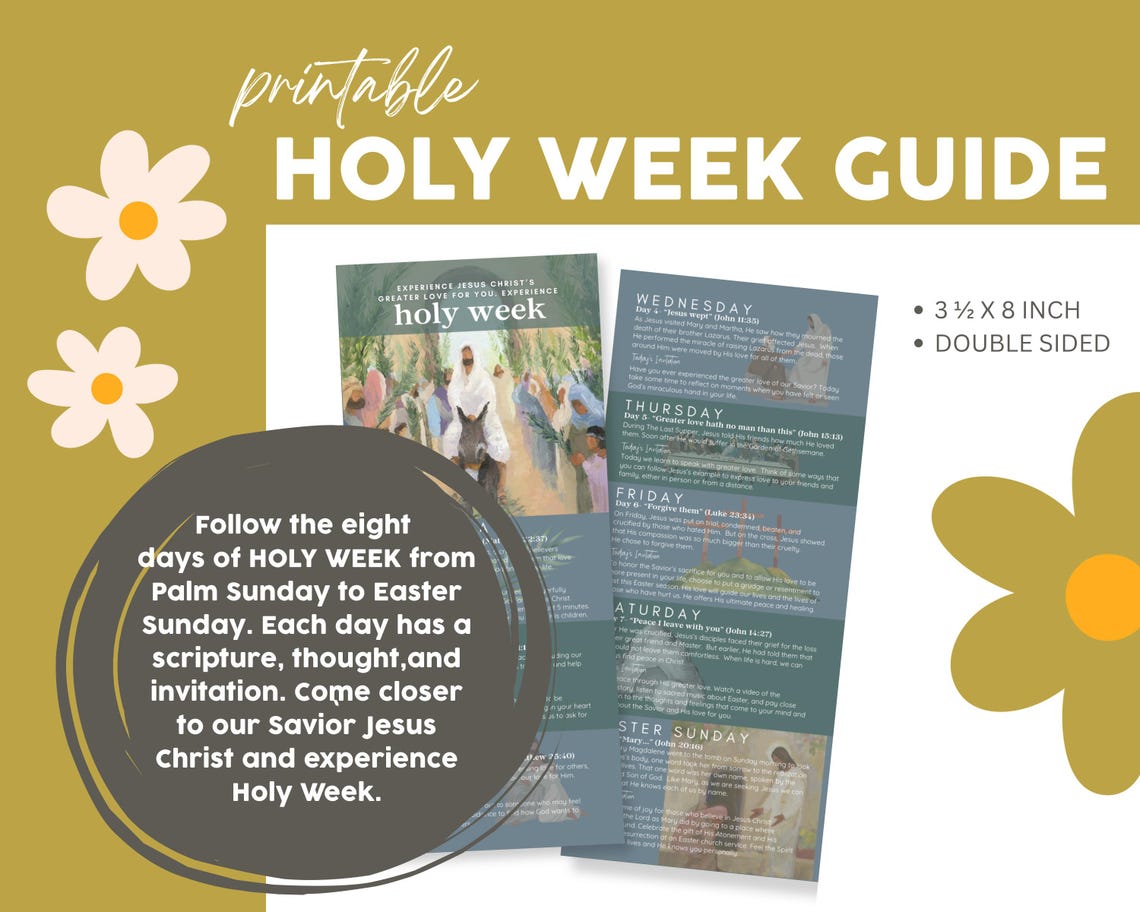 LDS Holy Week Card - Etsy