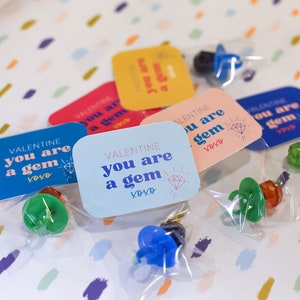 Ring Pop Valentine Card / You’re a Gem / Classroom Valentine / DIGITAL ...