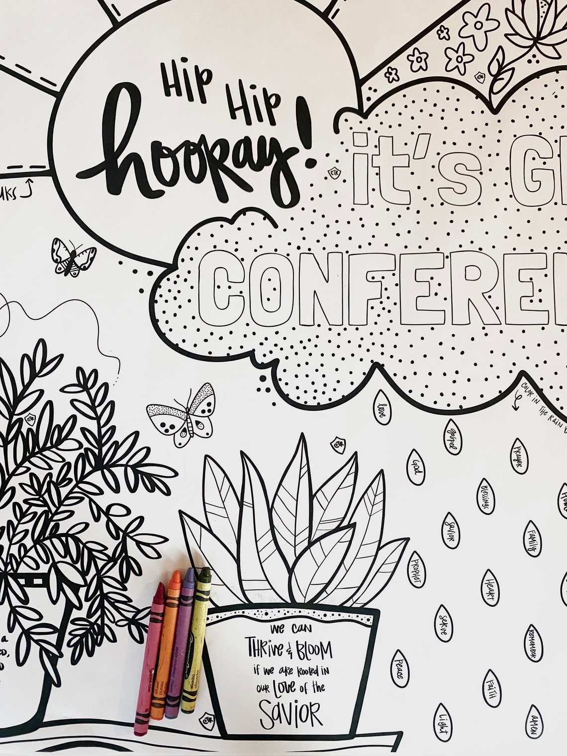 General Conference Activity + Coloring Page GIANT Printable - Etsy Canada