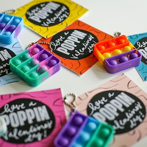Pop It Valentine Card / Classroom Valentines / DIGITAL DOWNLOAD / Set ...