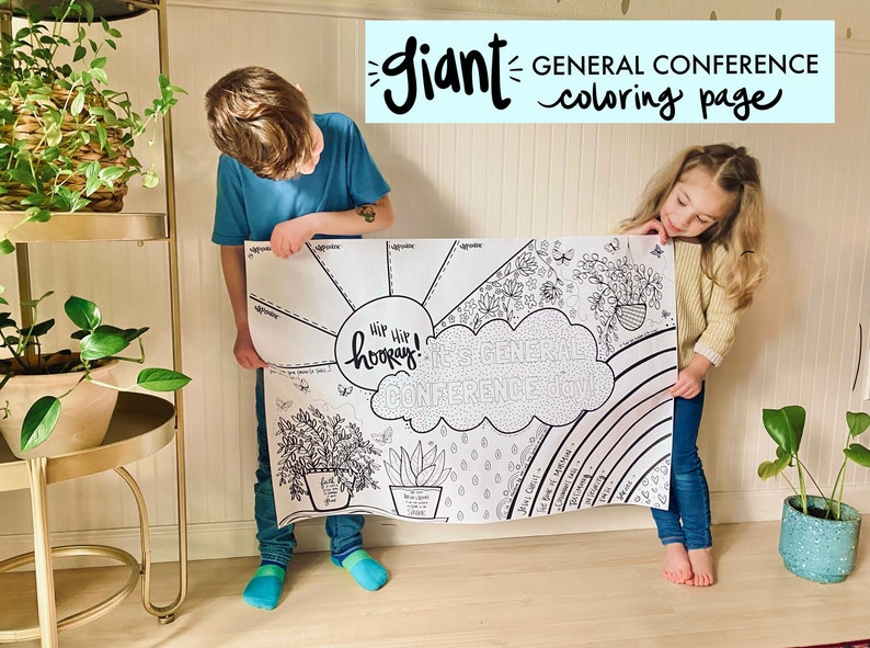 General Conference Activity Coloring Page GIANT Printable - Etsy Canada