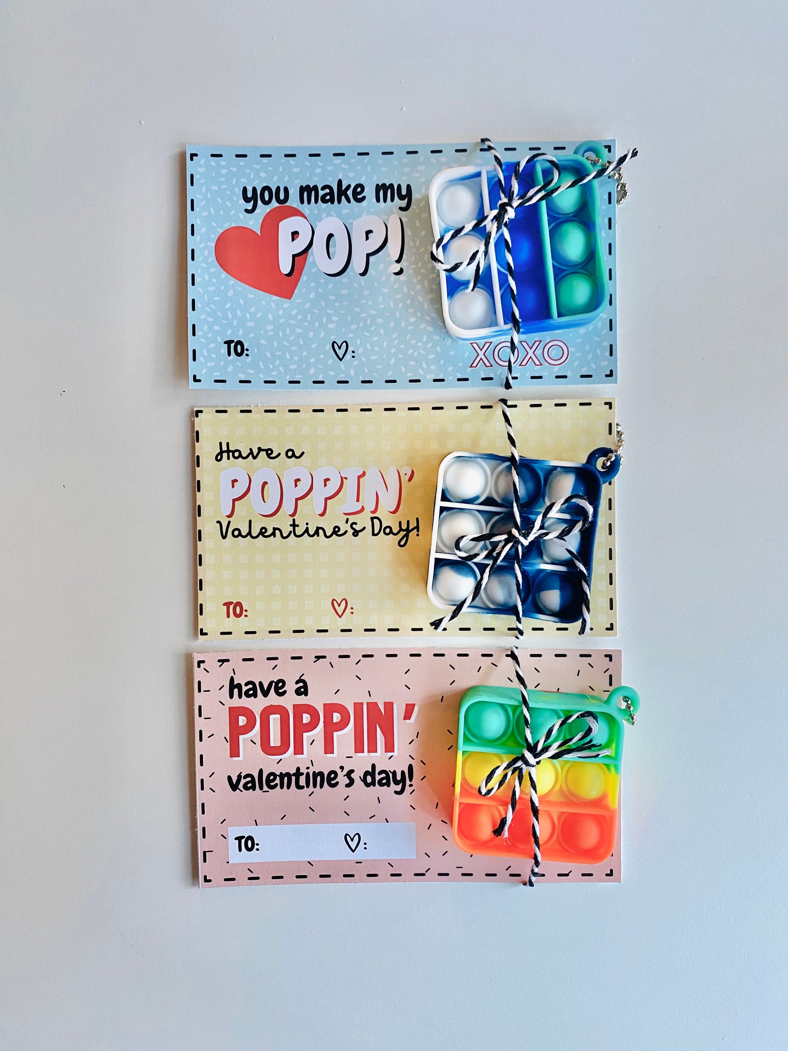 Pop It Valentine Card / Classroom Valentines / DIGITAL - Etsy