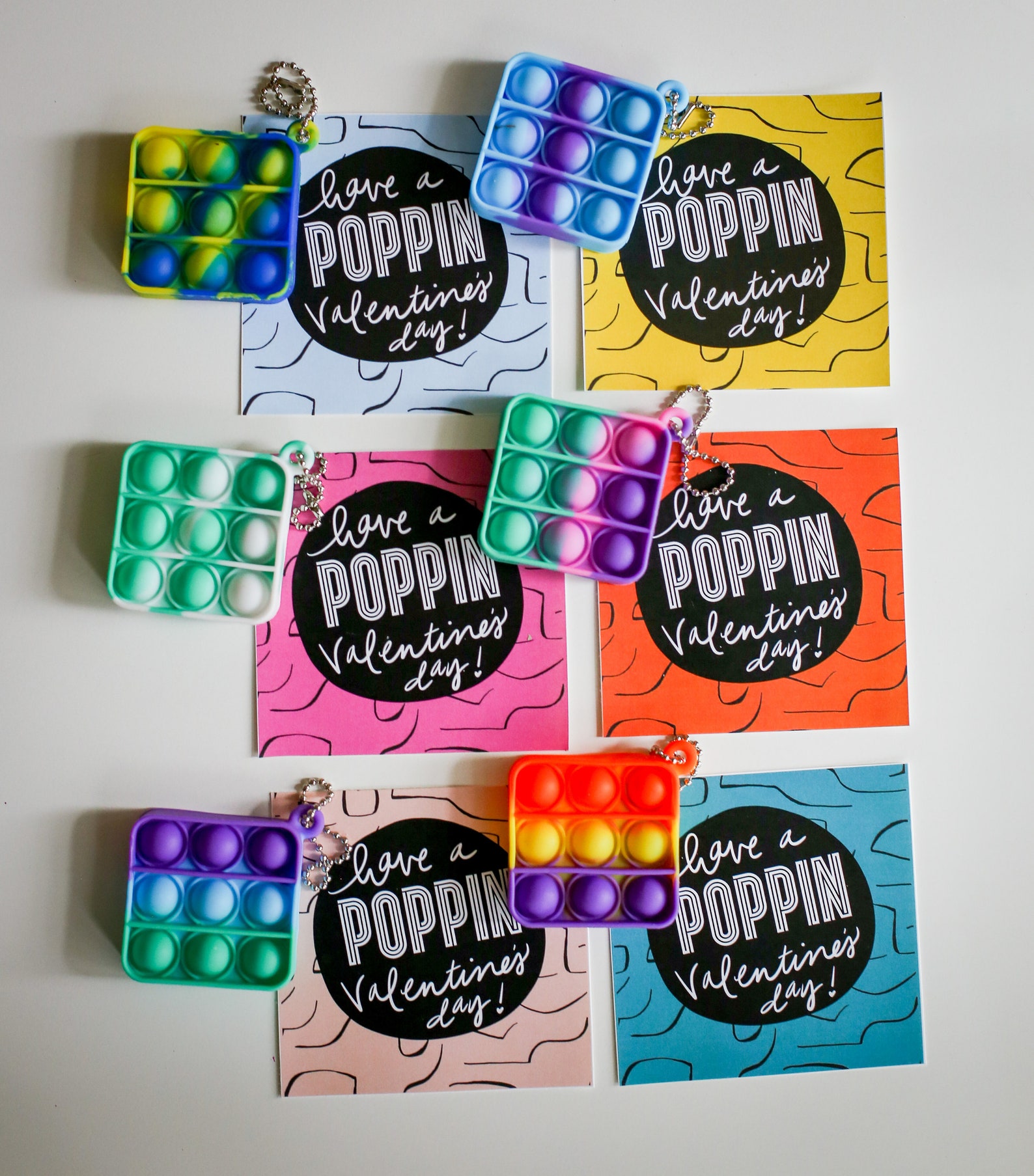 Pop It Valentine Card / Classroom Valentines / DIGITAL DOWNLOAD / Set ...