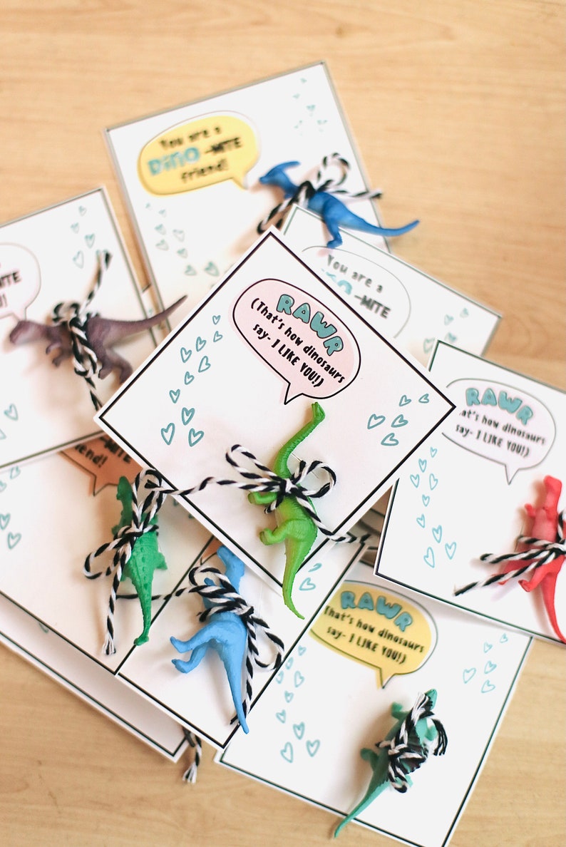Dinosaur Valentine / Classroom Valentine / Dino-mite & Rawr / DIGITAL ...
