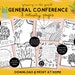 GENERAL CONFERENCE PACKET 2023 for Youth / 8 Activity Pages / Growing ...