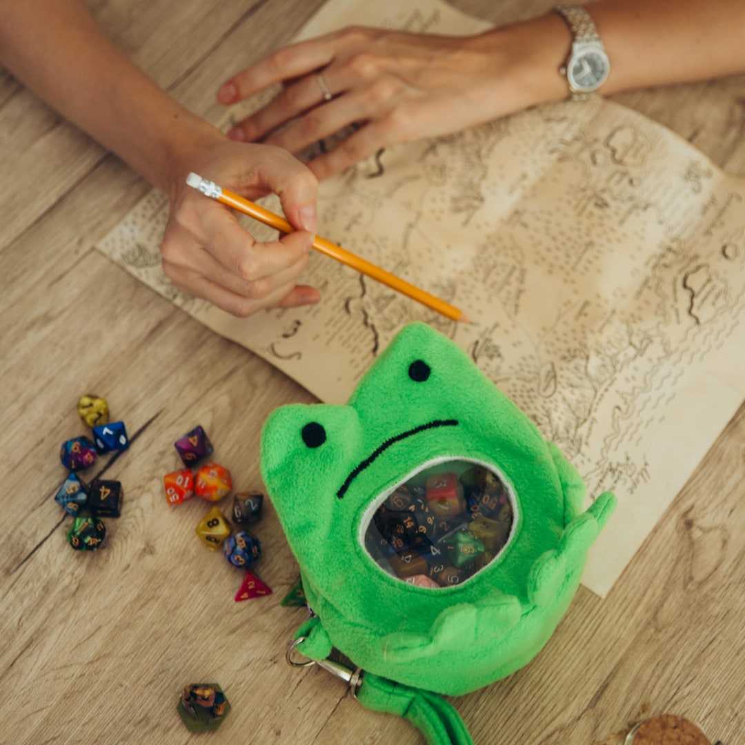 Ita Dice Bag, Cute Kawaii Frog Dice Bag, Small Ita Bag, Dnd Dice Bag ...