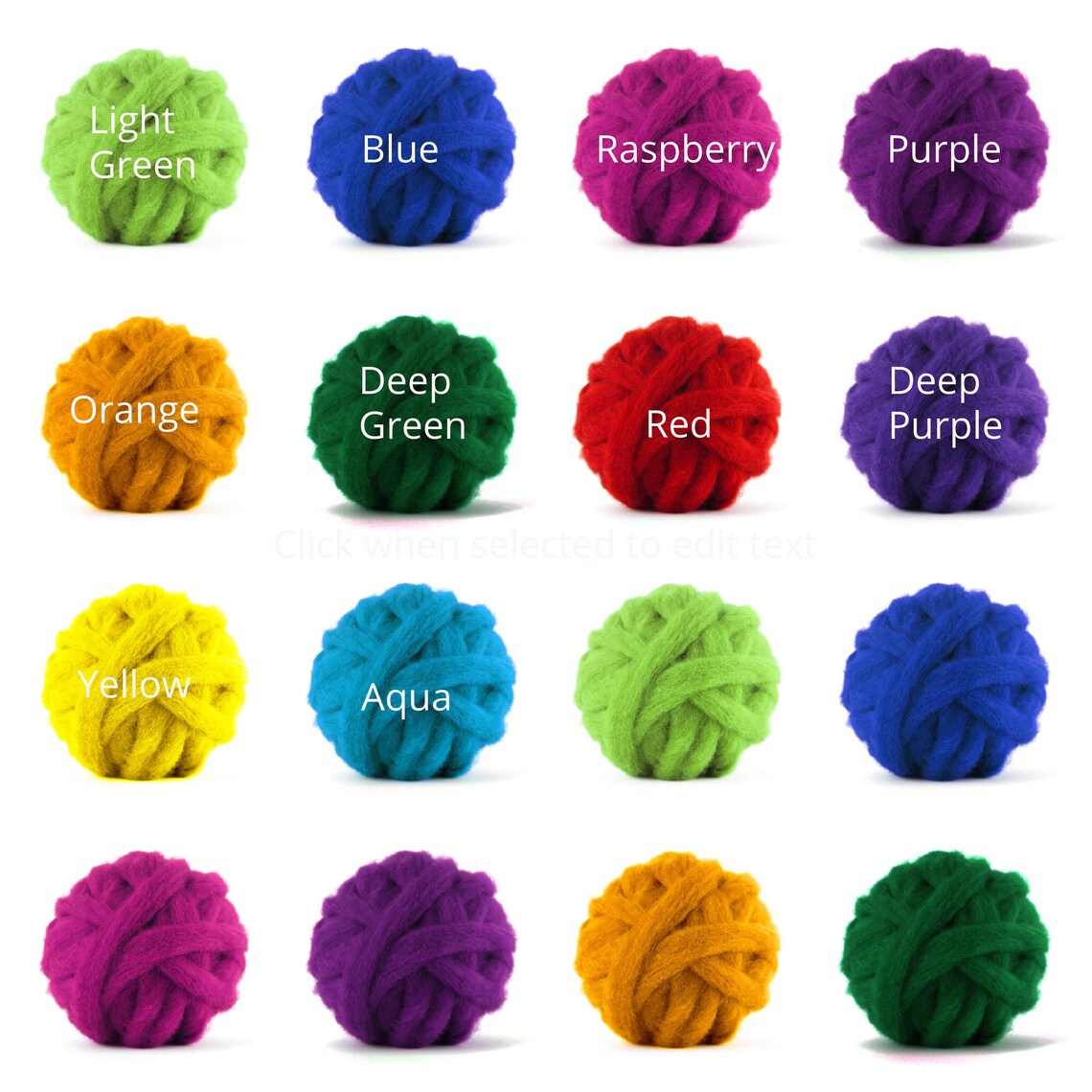 Heidifeathers Felting Wool Single Colours Carded Wool - Etsy Canada