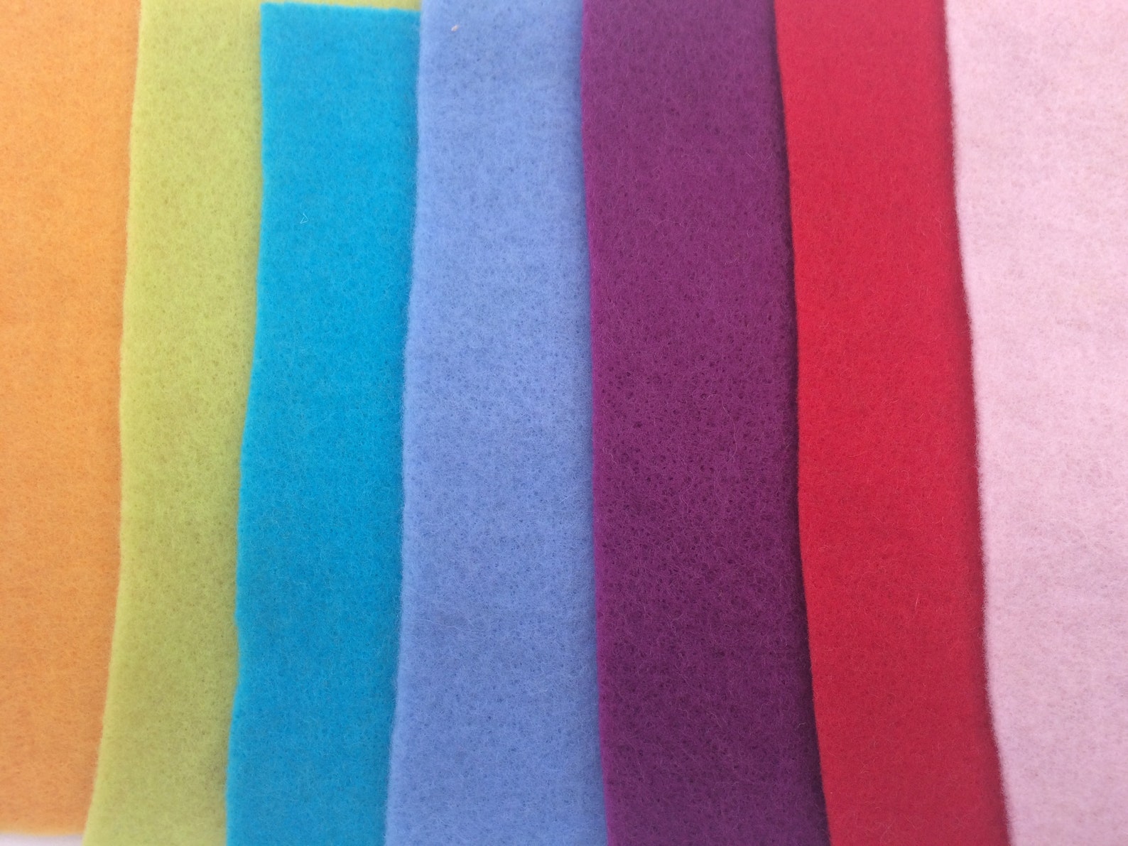 Heidifeathers Pre Felt / Prefelt 6" Squares - 100% Wool ALL 14 COLOURS ...