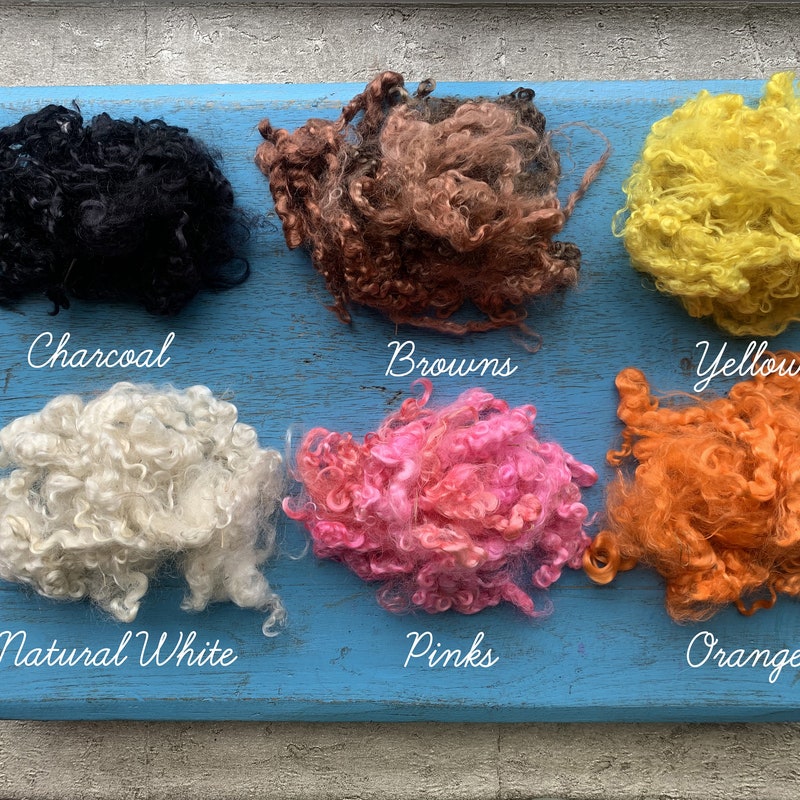 Orange Curly Wool Locks - Etsy