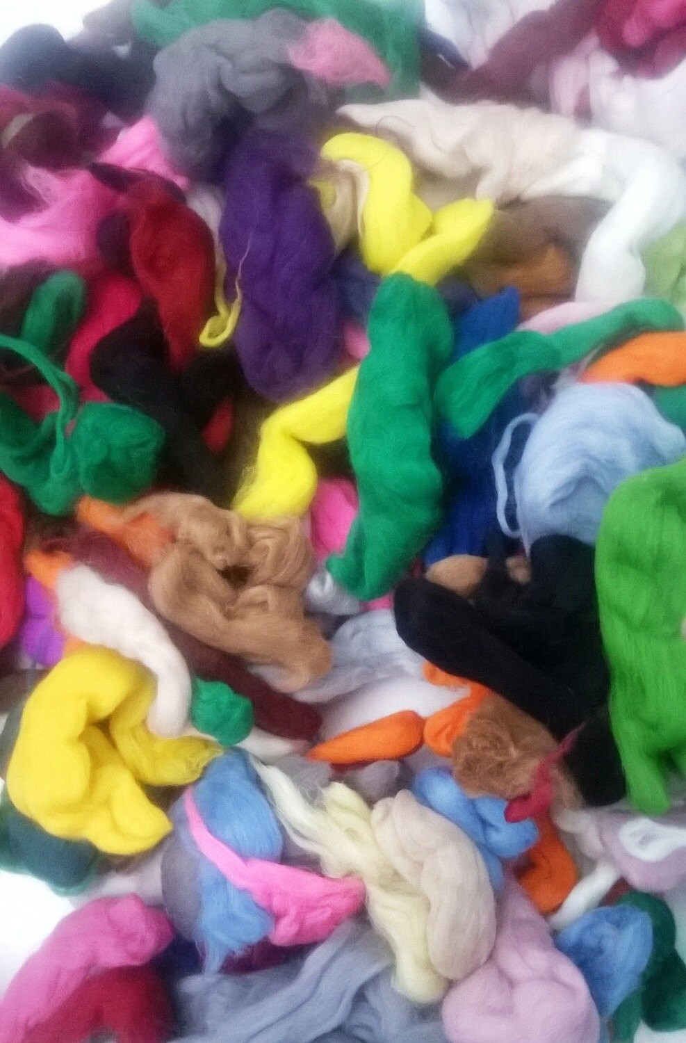 Heidifeathers Big Pack of Waste Wool Scraps and off Cuts | Etsy