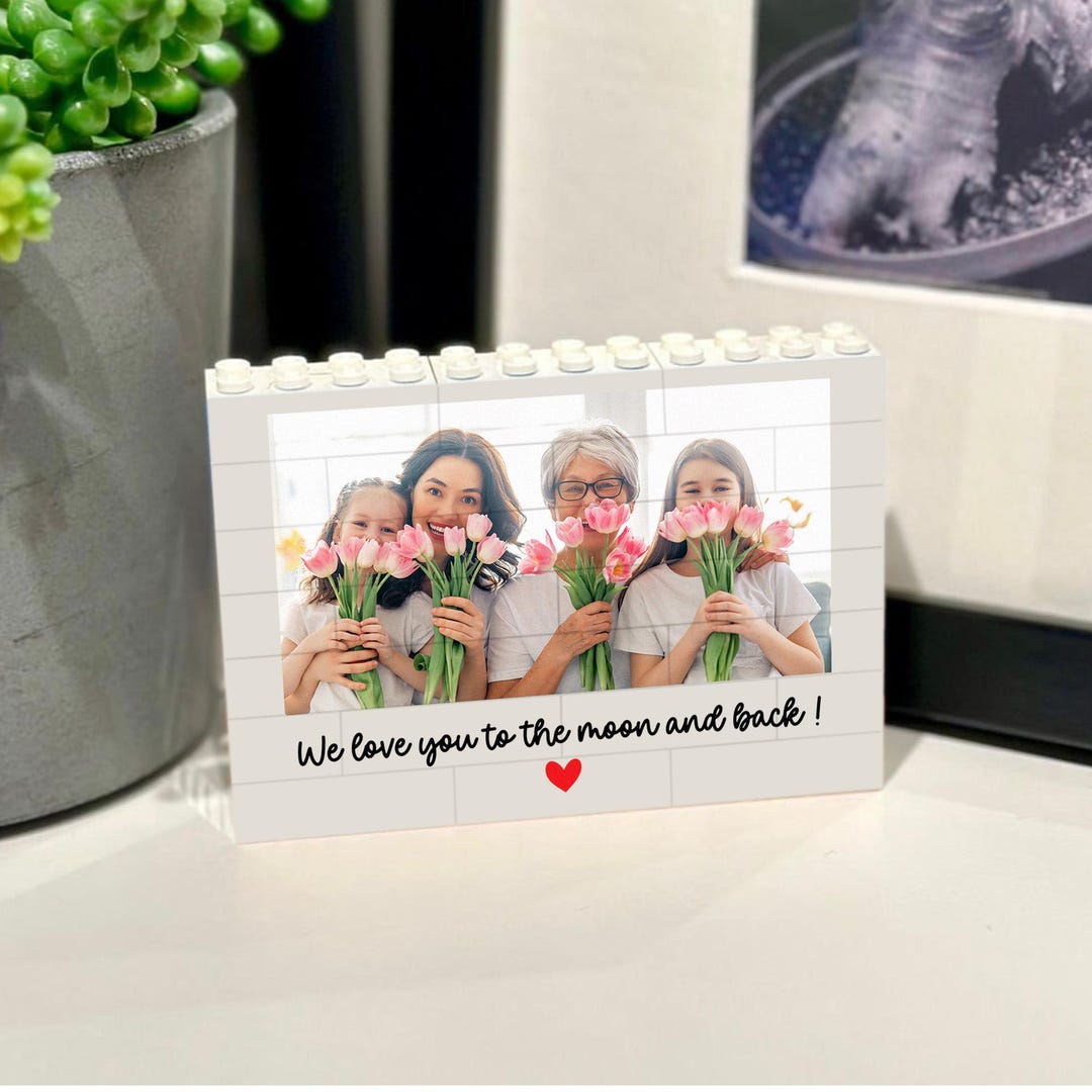 Custom Rectangle LEGO Photo Block, Personalized Picture & Text Gift ...