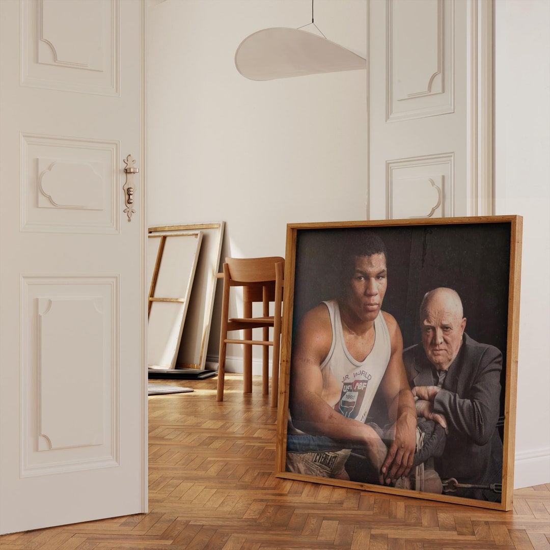 Mike Tyson and Cus D'amato Classic Picture / CANVAS Iron Mike Print ...