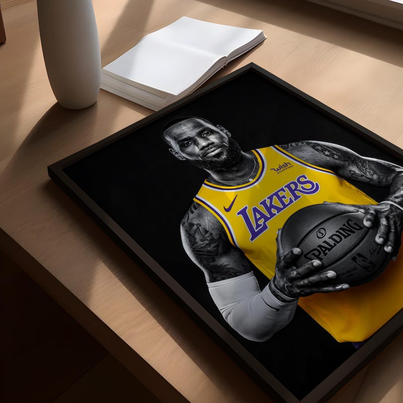Lebron James Canvas - Etsy