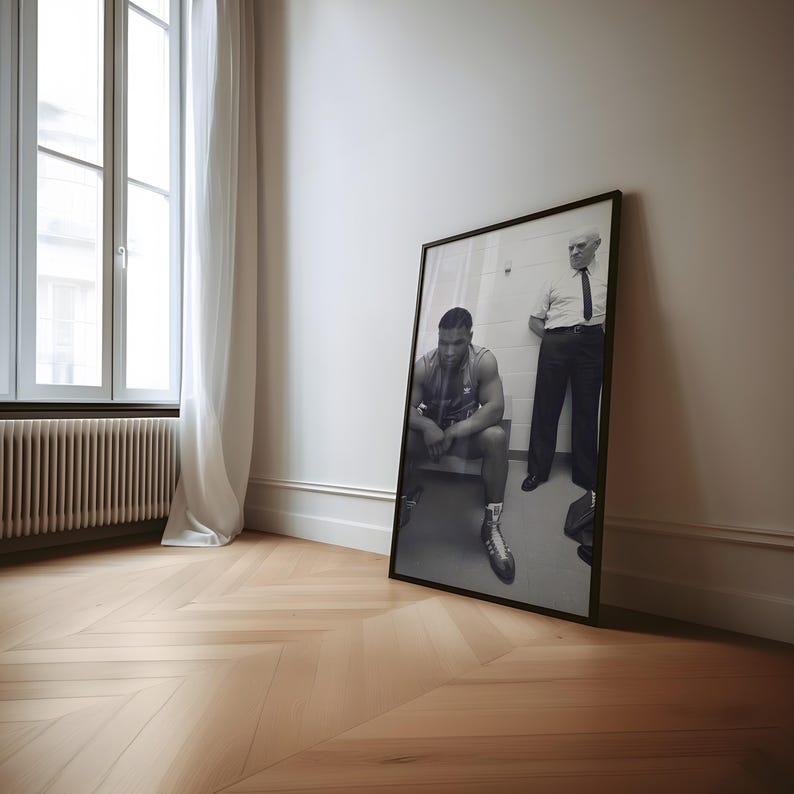 Iron Mike Tyson and Cus D'amato Print / CANVAS Mike Print Vintage Photo ...