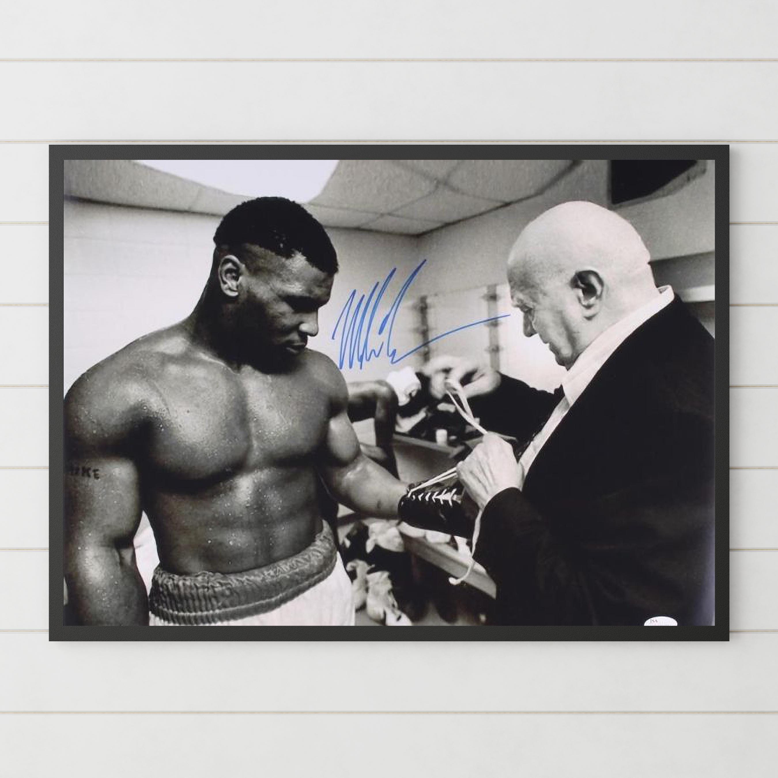 Signature Mike Tyson and Cus D'amato Poster / CANVAS Mike Print Vintage ...