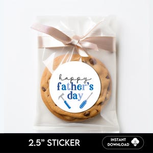 Happy Father's Day Printable Gift Tags, Editable Stickers for Dad Gift ...