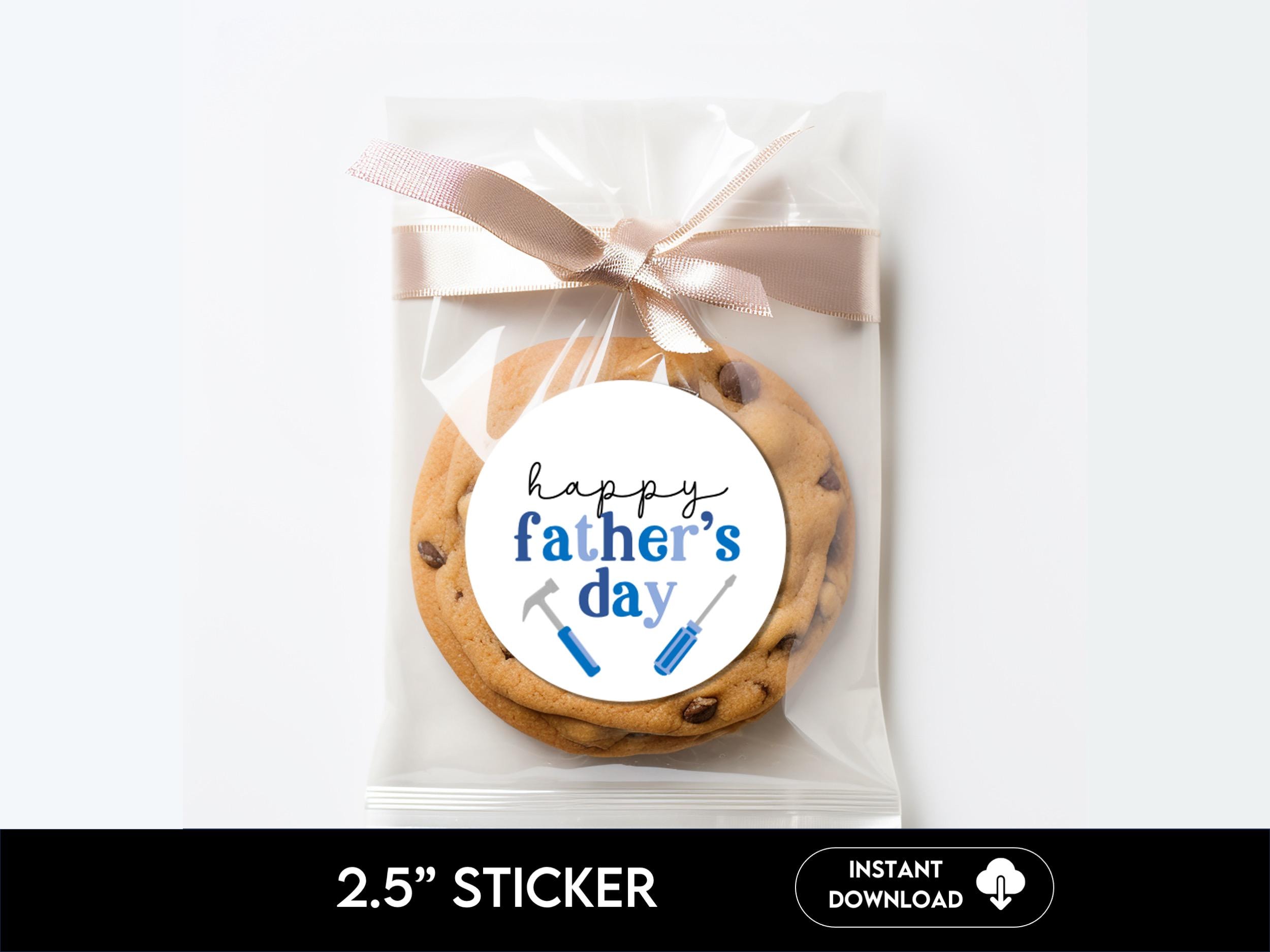 Happy Father's Day Printable Gift Tags, Editable Stickers for Dad Gift ...