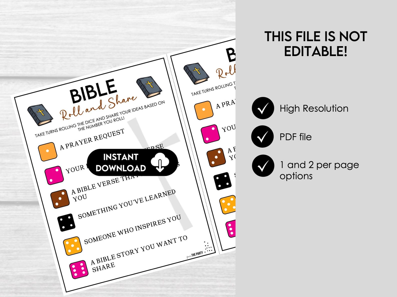 Roll and Share Bible Game, Kids Bible Games, Christian Games, Youth ...