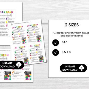Jelly Bean Prayer Tags: Christian Easter Blessings (digital Download ...