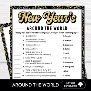 New Years Trivia Game, New Years Eve Trivia Game 2025, Printable New ...