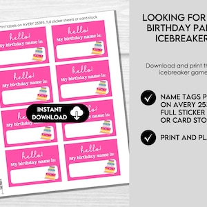 Birthday Name Game, Printable Birthday Game, What's Your Birthday Name ...