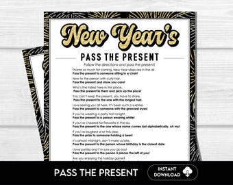 New Year's Pass the Prize Game, Pass the Parcel, Pass the Gift, Pass ...