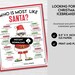 Christmas Who is Most Like Santa Game, Printable Holiday Activity for ...
