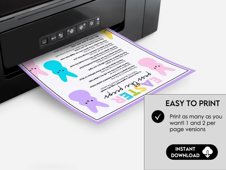 Easter Peeps Pass the Candy Game, Fun Party Activity (digital Download ...