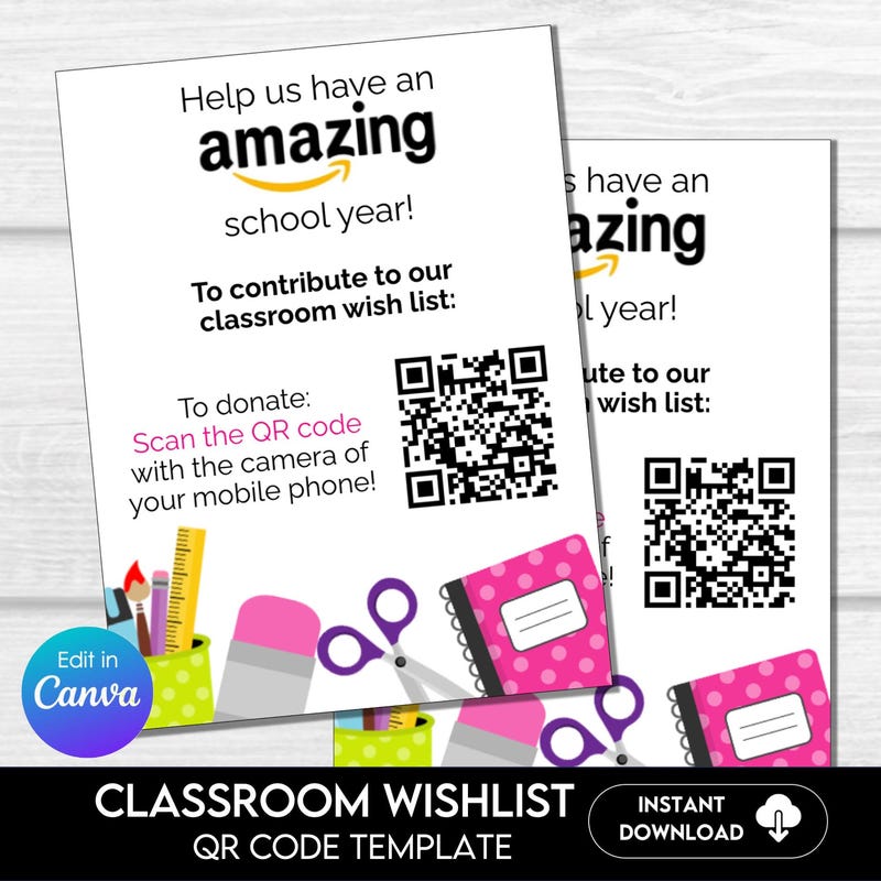 Teacher Appreciation Wish List Template - Etsy