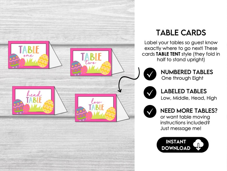 Easter Bunco Score Card Set - Spring Bunny Bunco - Tally Sheets and ...