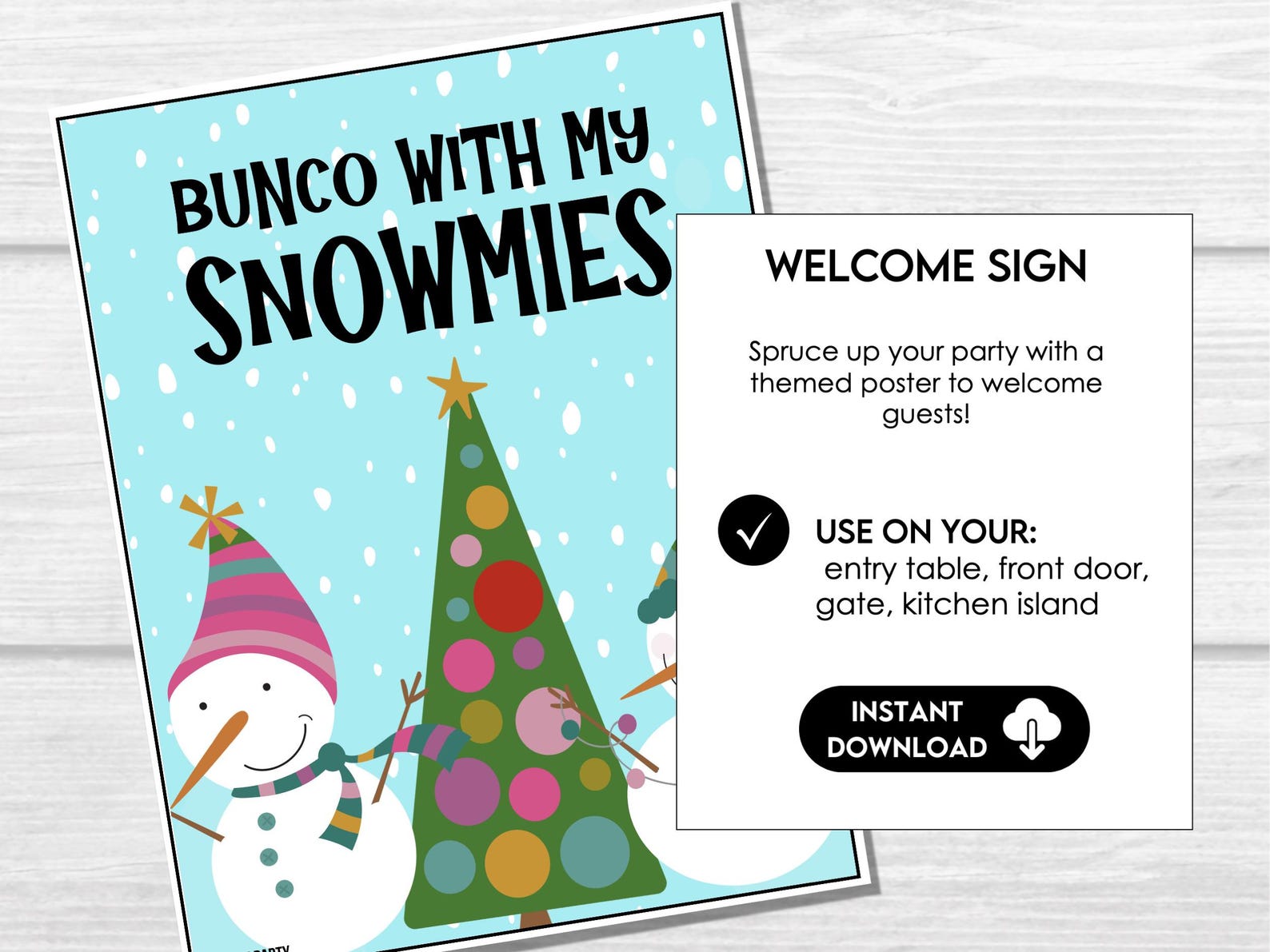 Winter Bunco Score Sheets, Printable Bunco Game Cards, Bunco With My ...