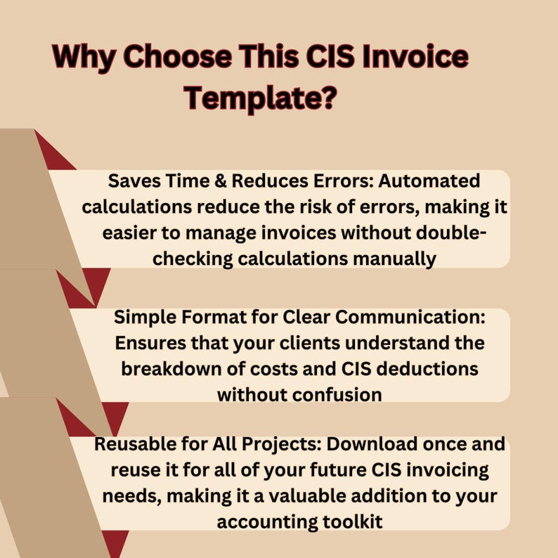 Automated CIS Invoice Template Excel With Materials – Perfect for Sole ...