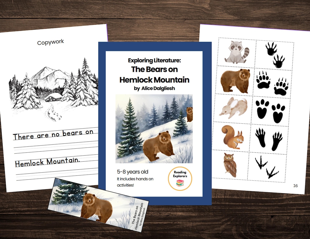 The Bears on Hemlock Mountain Literature Guide: Book Study (digital ...