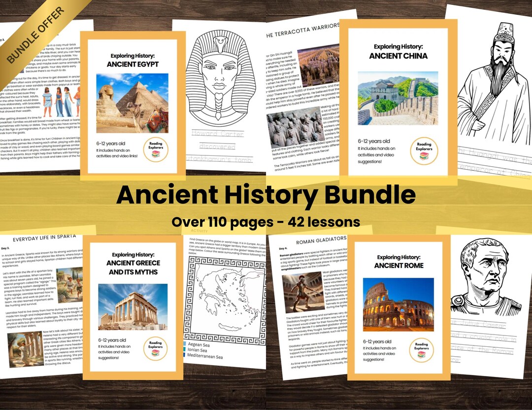 Ancient Civilizations | History Unit Study Bundle | 6-12 Years Old ...