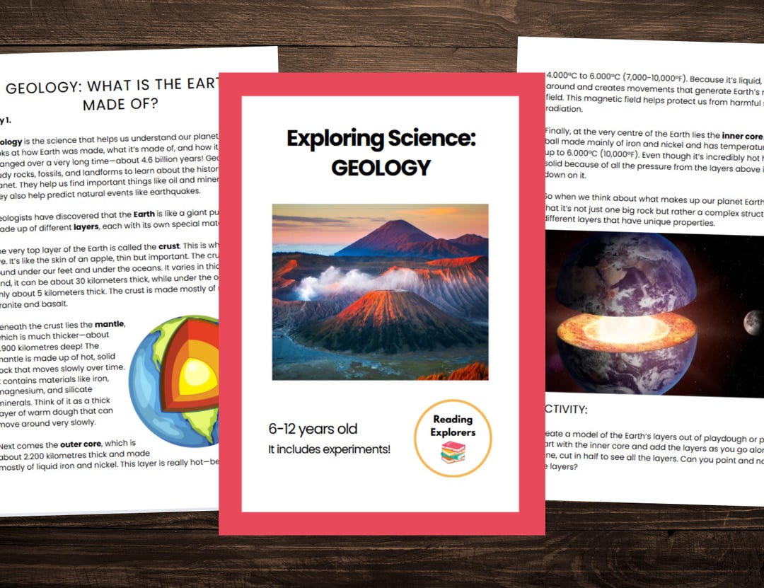 Geology | Science Unit Study | 6-12 Years Old | Reading Explorers - Etsy