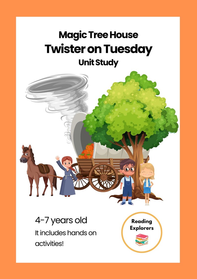 Magic Tree House: Twister on Tuesday Unit Study (PDF Download) - Etsy