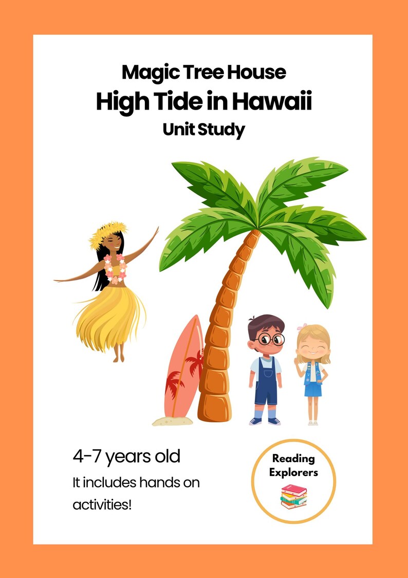 Hawaii and Tsunamis Unit Study | Magic Tree House | High Tide in Hawaii ...