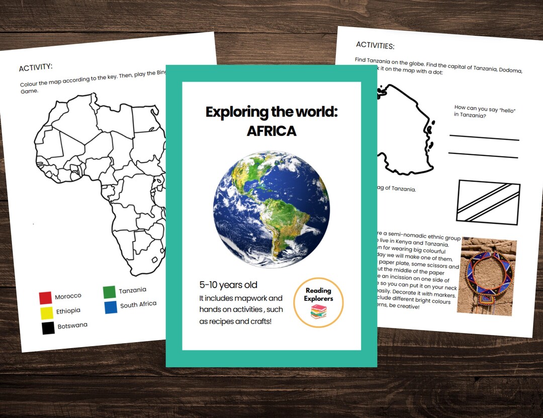 Africa | Geography Unit Study | 5-10 Years Old | Reading Explorers - Etsy