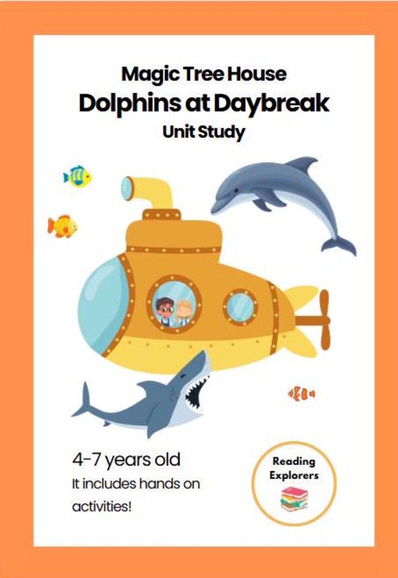 Coral Reef Unit Study: Magic Tree House, Dolphins at Daybreak (PDF ...