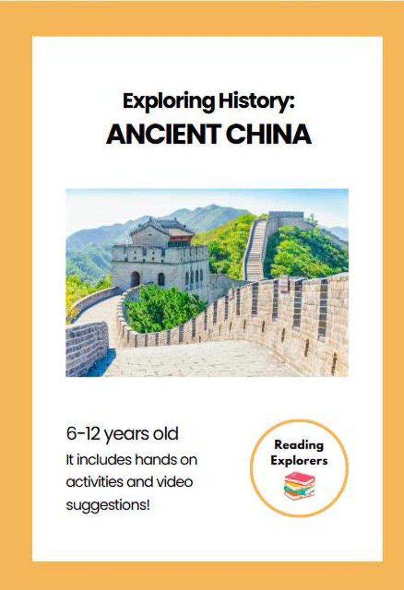 Ancient China | History Unit Study | 6-12 Years Old | Family Style ...