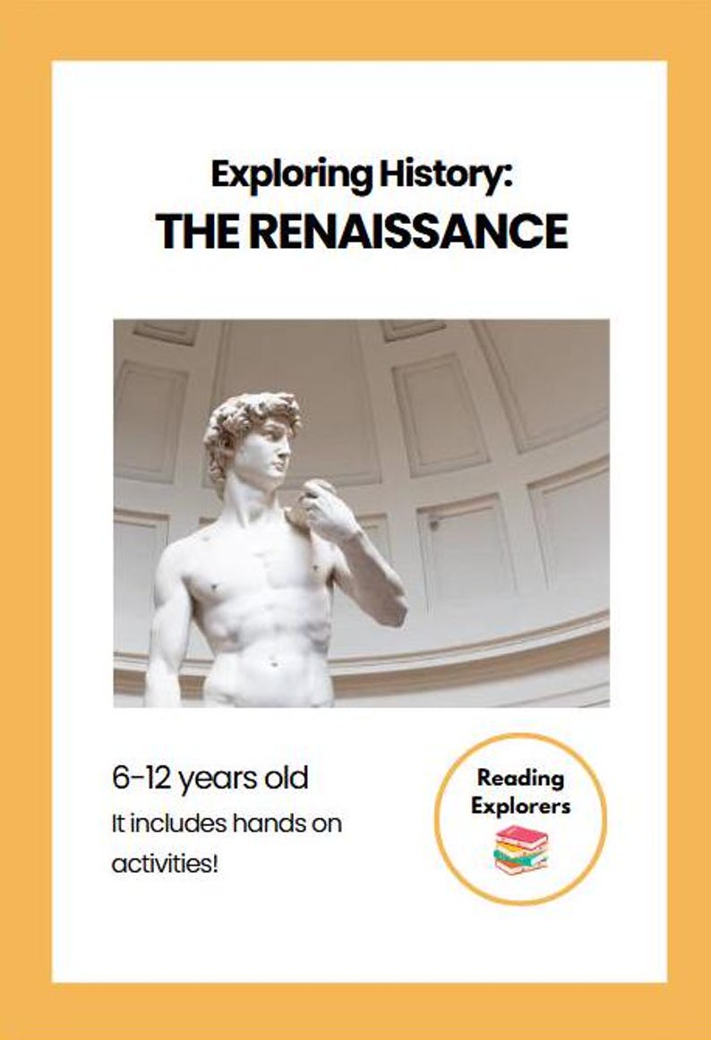 The Renaissance | History Unit Study | 6-12 Years Old | Family Style ...