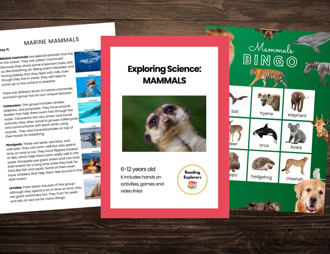Mammals | Science Unit Study | 6-12 Years Old | Family Style Homeschool ...