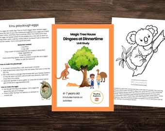 Australian Animals Unit Study: Magic Tree House, Dingoes (PDF Download ...