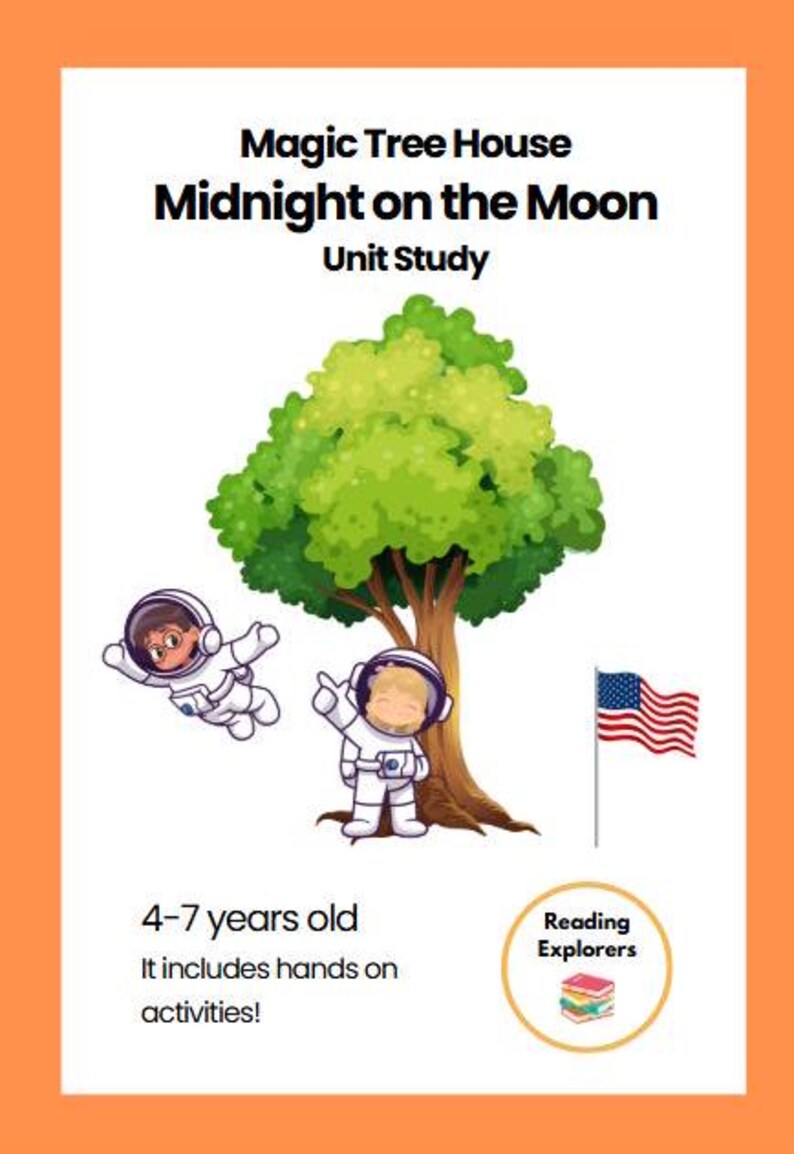 Magic Tree House: Midnight on the Moon Unit Study (PDF Download) - Etsy