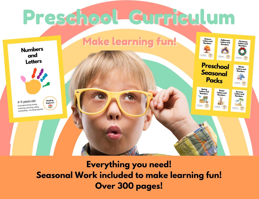 Preschool Letters and Numbers Bundle | Homeschool | Home Education ...