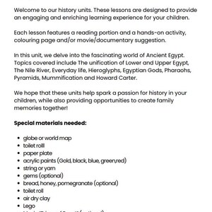 Ancient Egypt | History Unit Study | 6-12 Years Old | Family Style ...