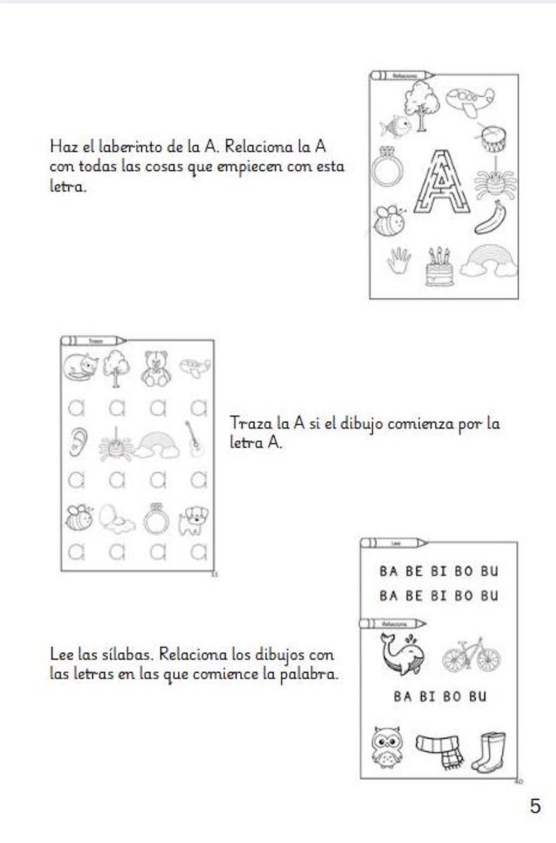 Spanish Preschool | Pre-k | Las Letras Y Sus Sonidos | Lectoescriptura ...