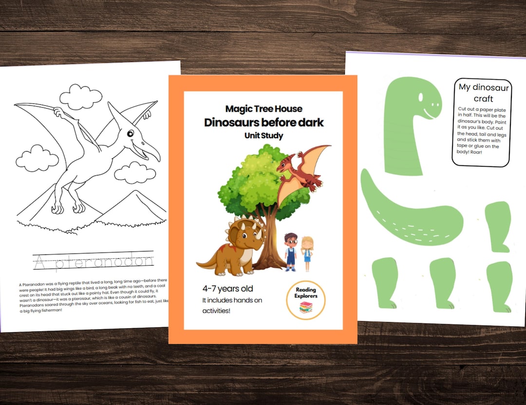 Dinosaurs Unit Study | Magic Tree House Books | 4-7 Years Old | Reading ...