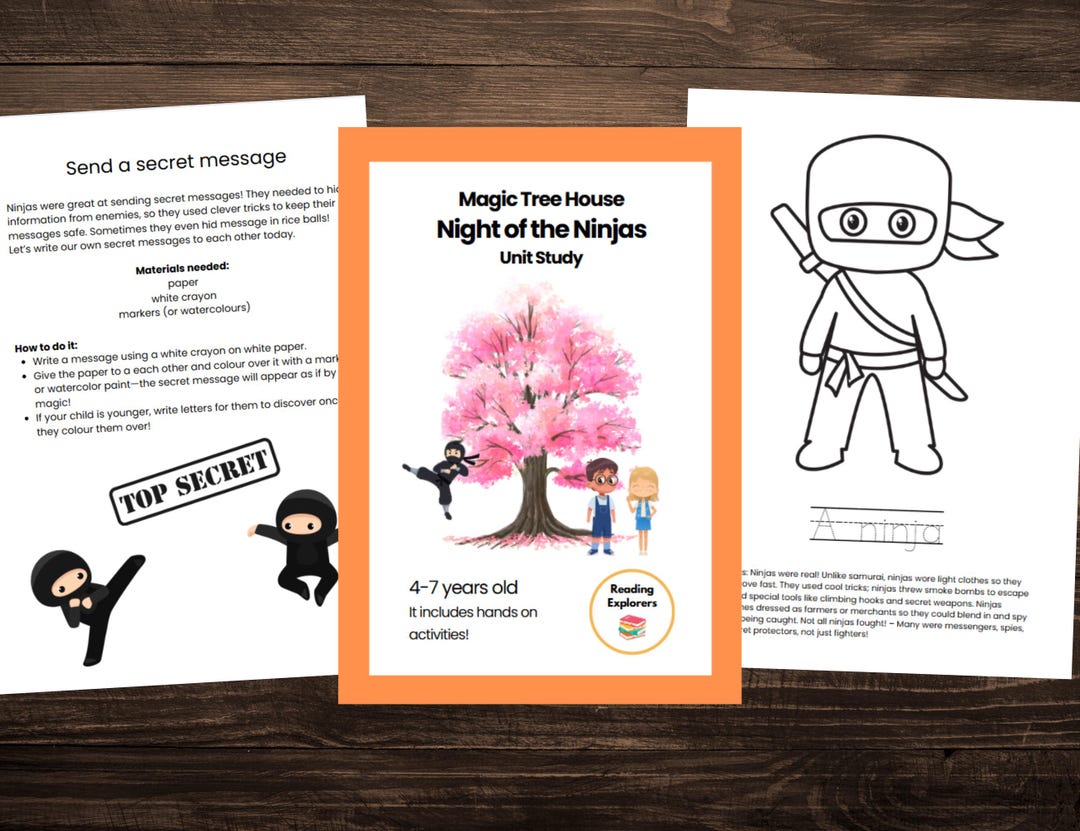 Ninja Unit Study | Magic Tree House | Night of the Ninjas | 4-7 Years ...